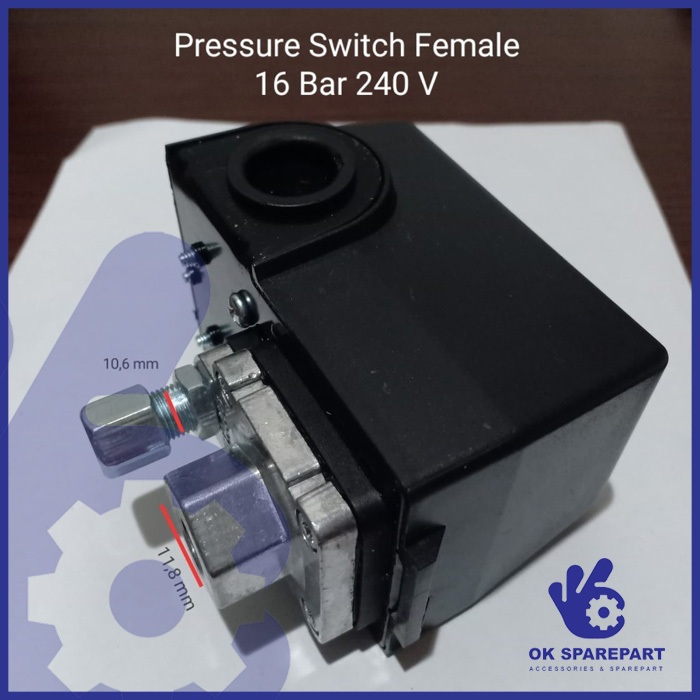 Jual Pressure Switch Otomatis Kompresor Angin 16 Bar 240v | Shopee ...