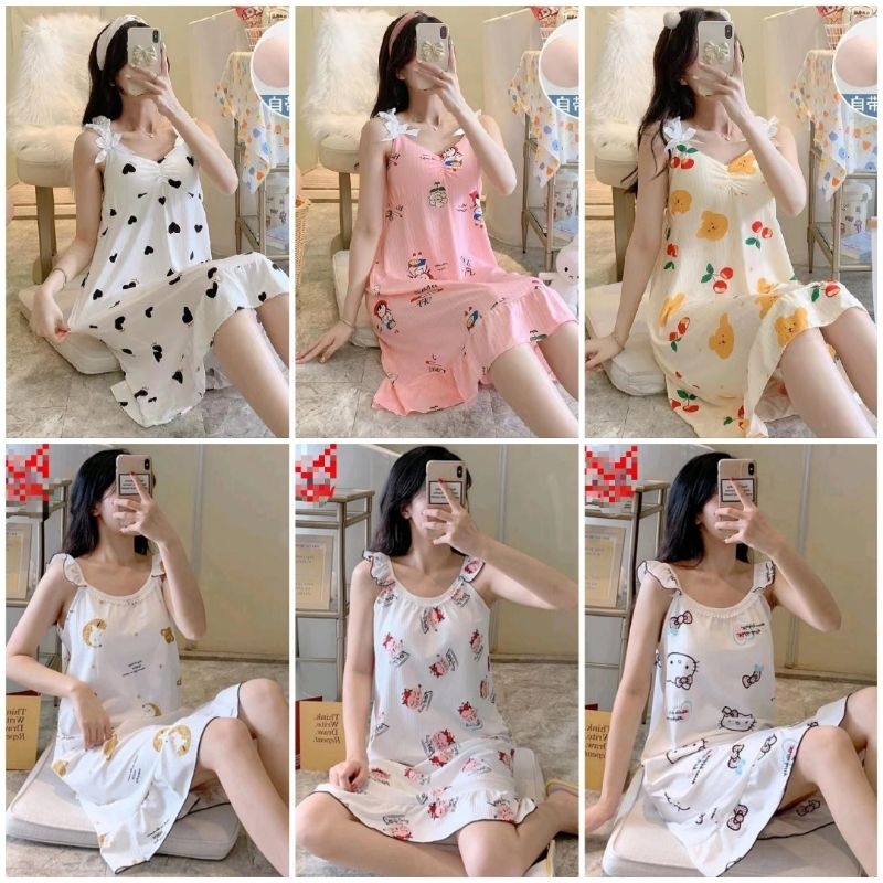 Jual Daster Import+Bra/Daster Tali /Daster Cup Bra/Daster Wanita C01-B ...