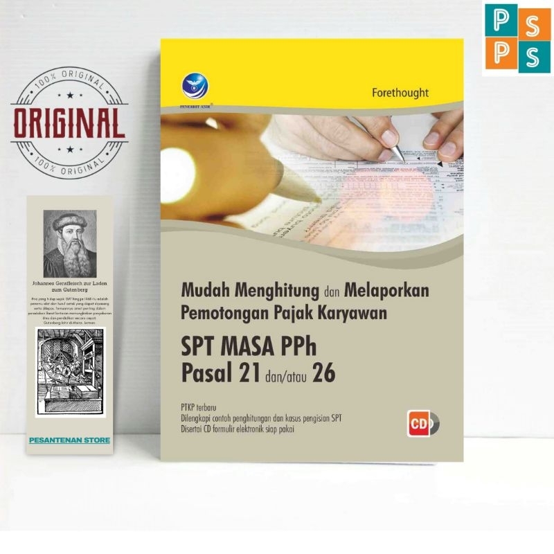 Jual buku mudah menghitung dan melaporkan pemotongan pajak karyawan SPT ...