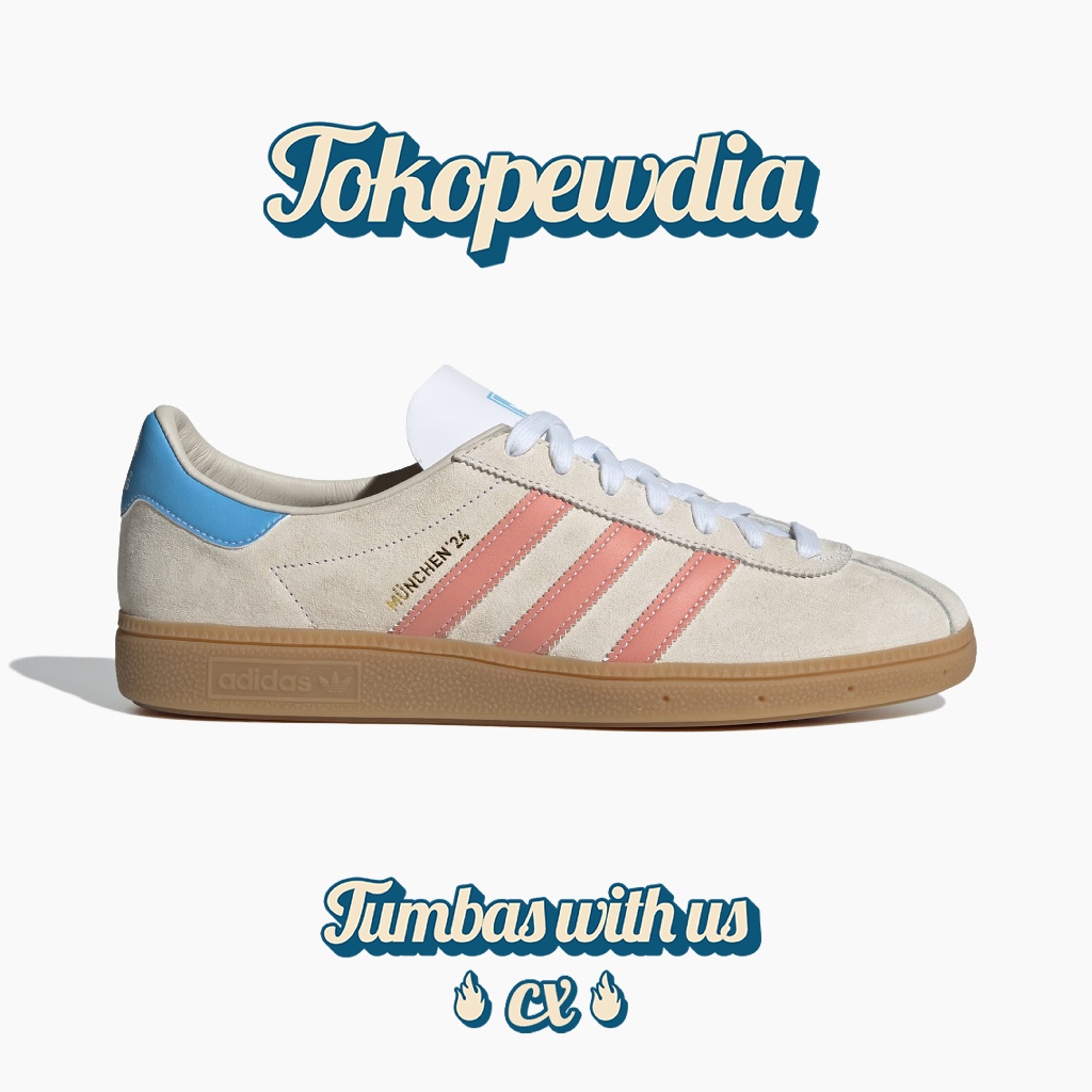 Jual Adidas Munchen 24 Wonder Clay Semi Blue Burst (IG6282) | Shopee ...