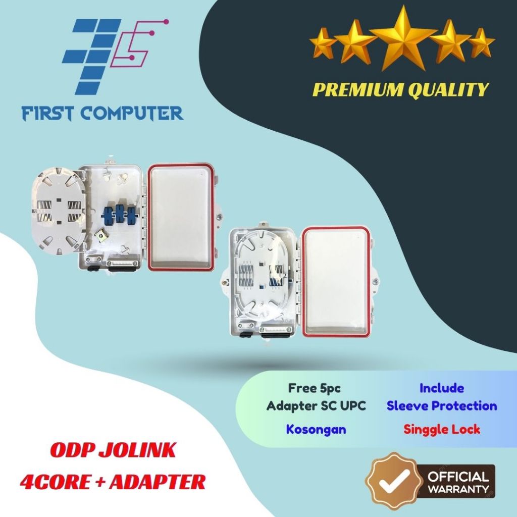 Jual ODP Mini 4 Core Jolink + Adapter Biru SC/UPC | Shopee Indonesia