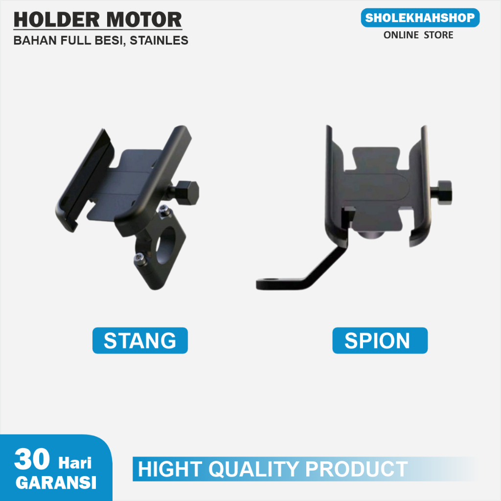 Jual Holder Motor Spion Dan Stang Kuat dan kokoh Dudukan Hp Motor Bike ...