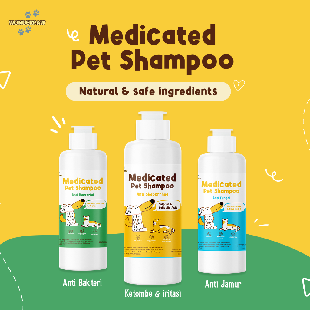 Jual Wonderpaw Medicated Pet Shampoo Conditioner Kucing Anjing Bulu ...