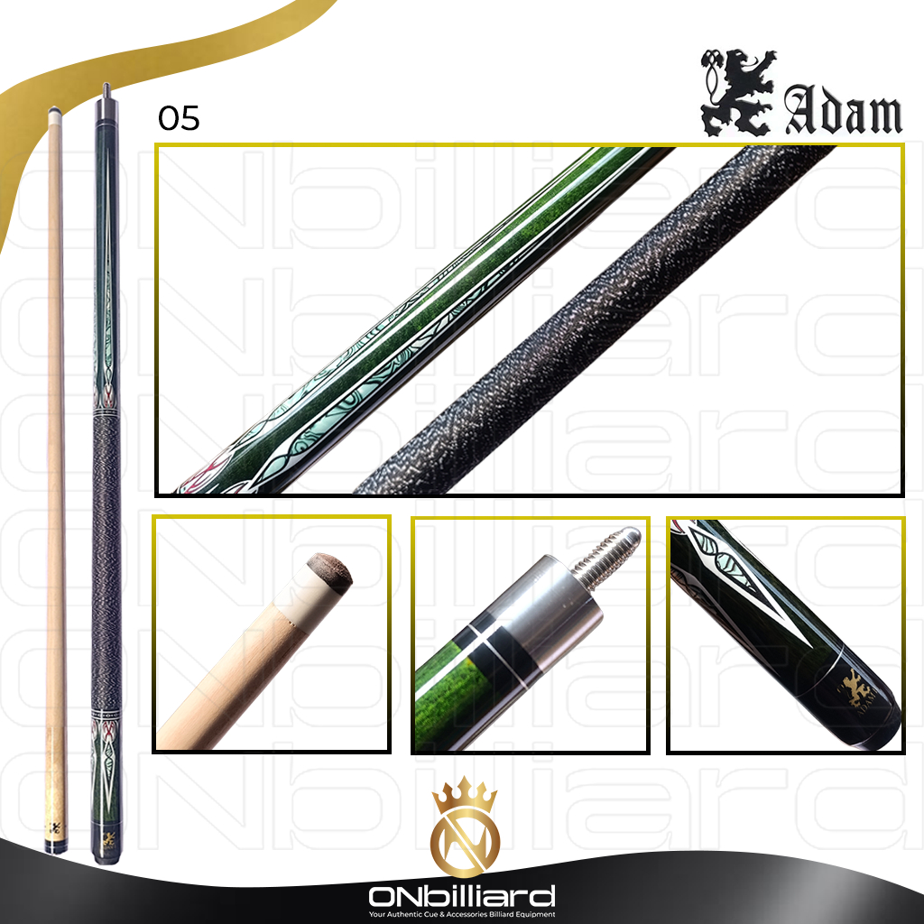 Jual ADAM II Cue Stick Billiard Lokasi Play Grip Linen 12.75mm ADAM 2 ...