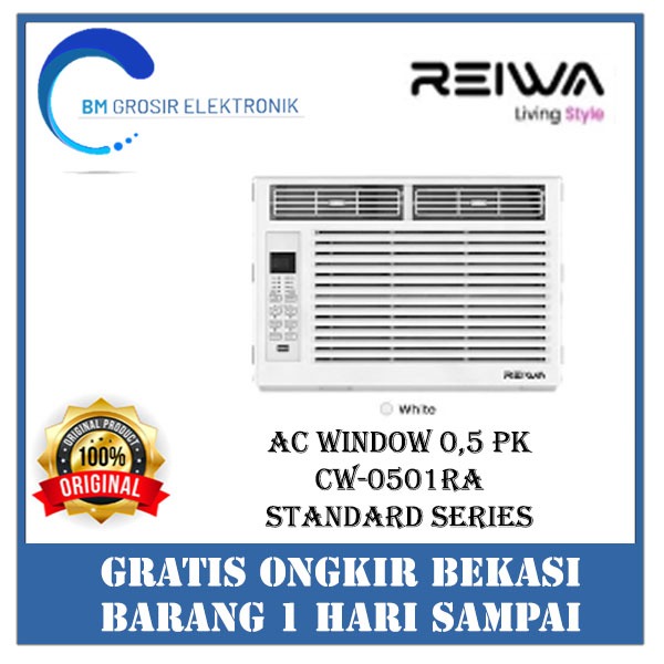 Jual REIWA AC WINDOW CW 0501RA AC 0,5 PK STANDARD SERIES | Shopee Indonesia