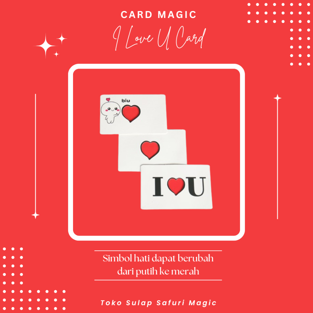 Jual Alat Sulap I Love U Card - Sulap Kartu - Trik Kartu - Kartu Sulap ...