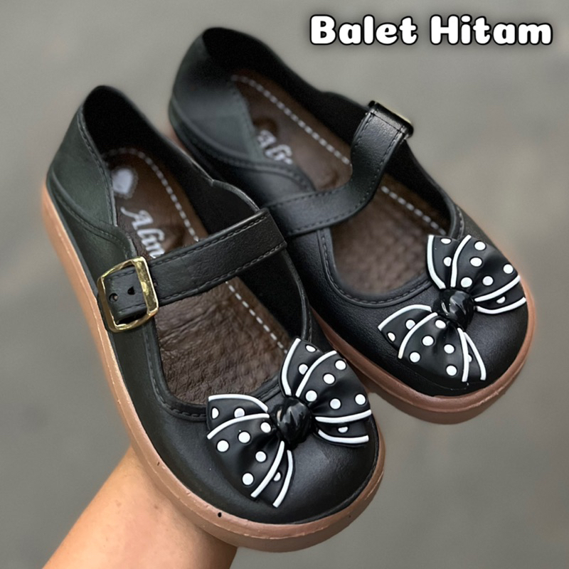 Jual Sepatu Balet Sekolah Anak Import Pita Full Karet | Shopee Indonesia