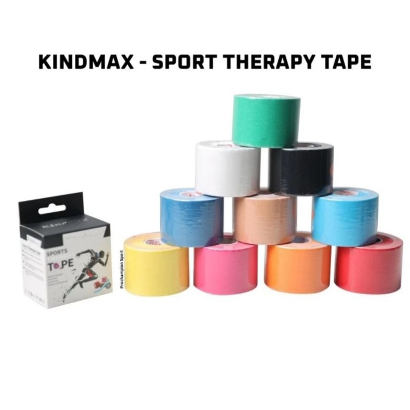 Jual Kinesio Tape Kindmax 5cm x 5m Original Taping Olahraga Kindmax | Shopee Indonesia