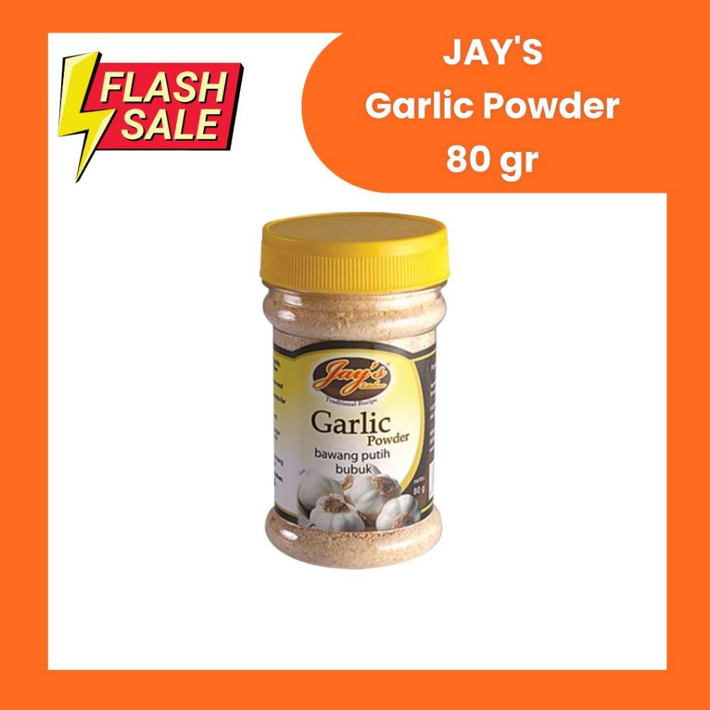 Jual GARLIC POWDER JAY'S KEMASAN 80GR TERMURAH | Shopee Indonesia