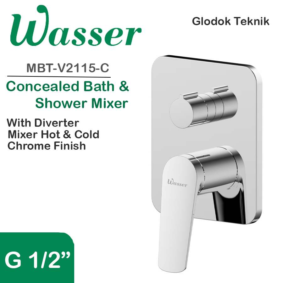 Jual Wasser Kran Tanam Bathtub Shower panas dingin with diverter MBT ...