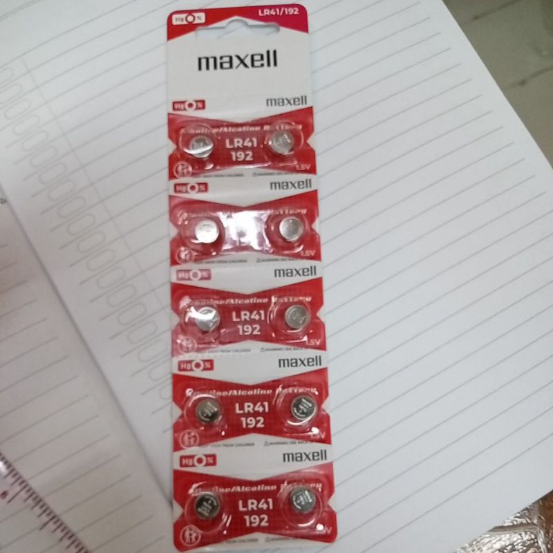 Jual baterai Maxell Lr 41 Original | Shopee Indonesia