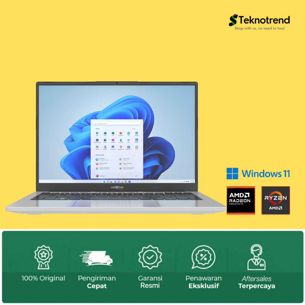 Jual ADVAN WorkPlus / Ryzen 7 7735HS / RAM 16GB 512GB SSD / 14 inch IPS ...