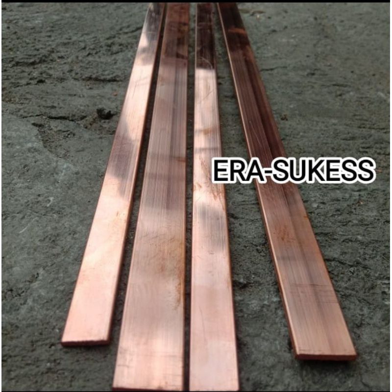 Jual plat tembaga Busbar strip 5mm x 40mm x 1 meter Busbar tembaga asli ...