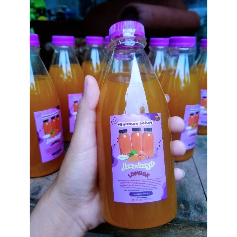 Jual Jamu kunyit lada hitam herbal siap minum isi 300 ml (memiliki 1000 ...