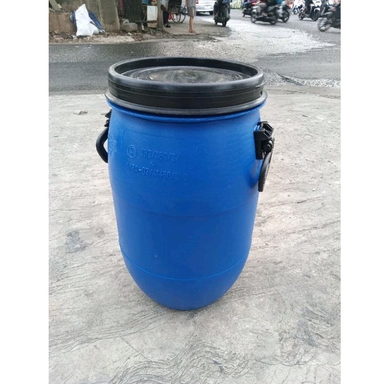 Jual [ 30-100 liter ] Tong Sampah / Tong Air / Tong Biru Super Tebal ...