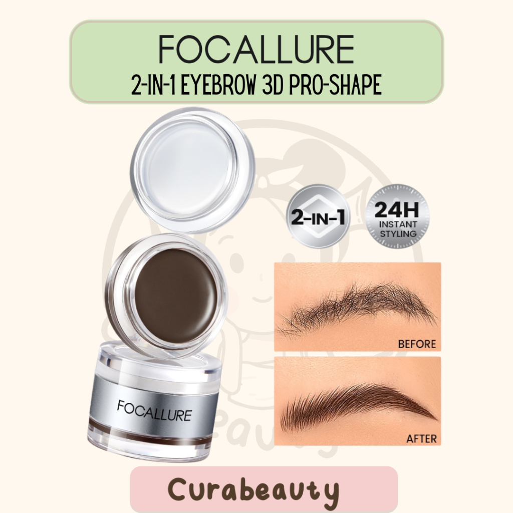 Jual MANADO FOCALLURE 2IN1 BROW POMADE GEL CREAM | Shopee Indonesia