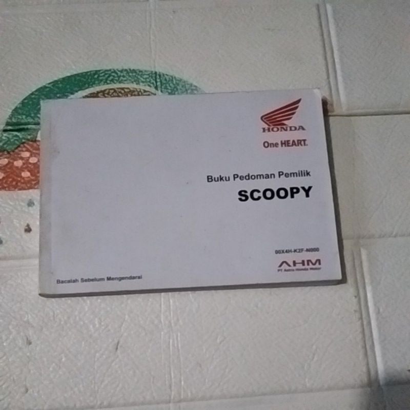 Jual BUKU PEDOMAN PEMILIK SCOOPY | Shopee Indonesia