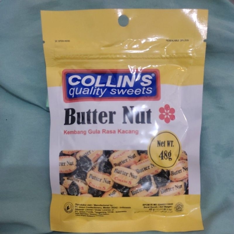 Jual Collins butter nut candy 48gr | Shopee Indonesia