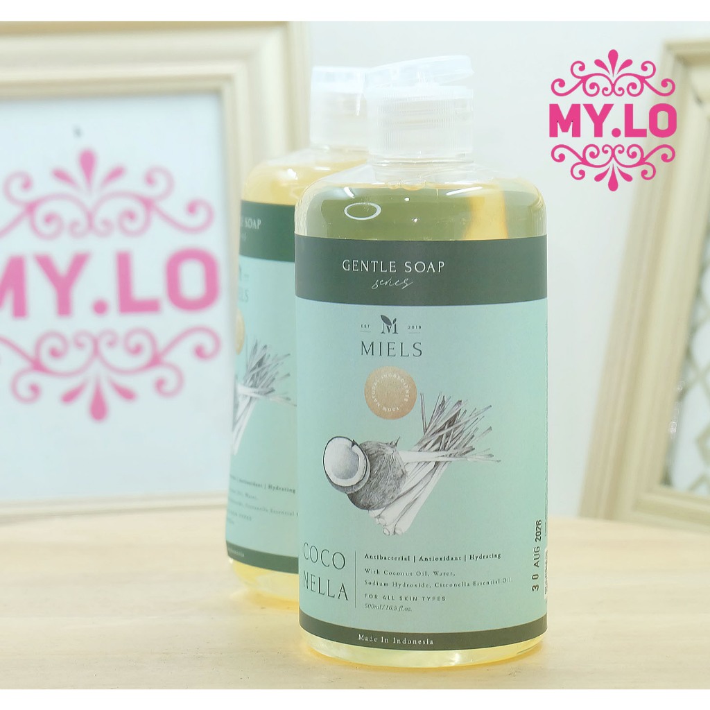 Jual MIELS Coconella Face & Body Soap 500ml ORI SABUN MANDI WAJAH ...