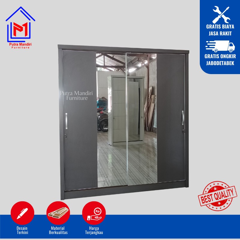 Jual LEMARI HVL 3 PINTU SLEDING | Shopee Indonesia