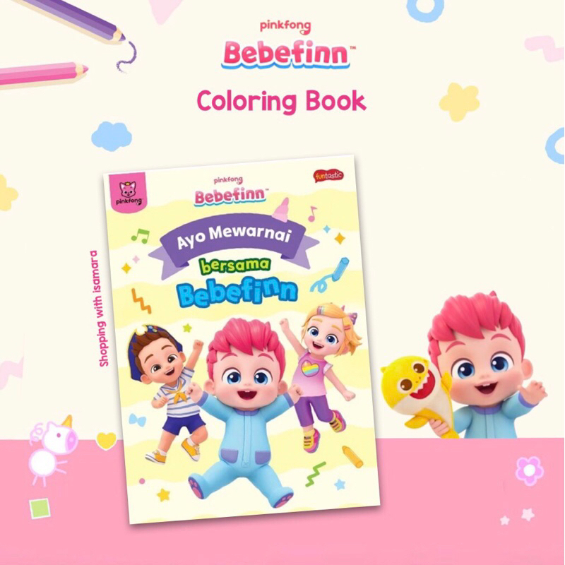 Jual Pinkfong Bebefinn Coloring Book / Buku Mewarnai Bebefinn | Shopee ...