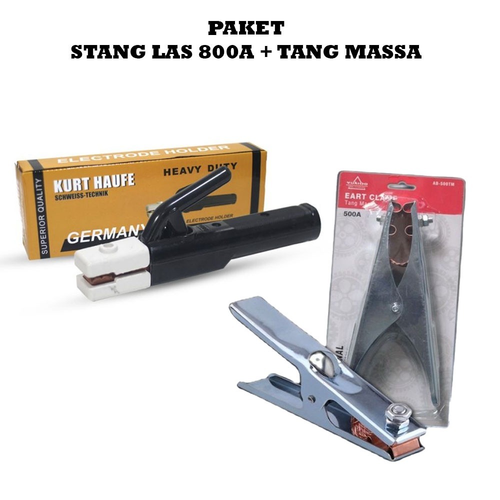Jual PROMO Paket KURT HAUFE Stang Las Tang Mesin Las Listrik Electrode Holder 800A - Stang Las ...