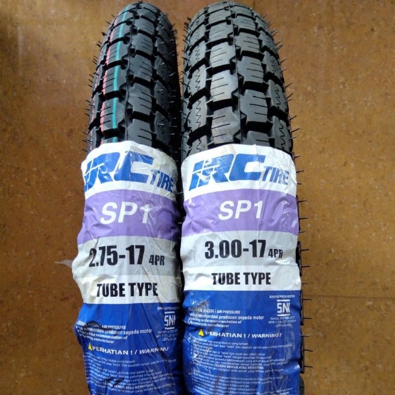 Jual Paket Sepasang Ban Luar IRC SP1 Uk 275 & 300 Ring 17 Ban Motor ...
