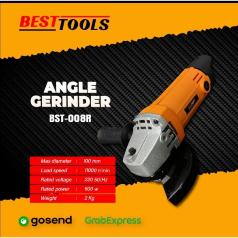 Jual Mesin gerinda tangan 4 inch best tools bst-008R angle grinder ...