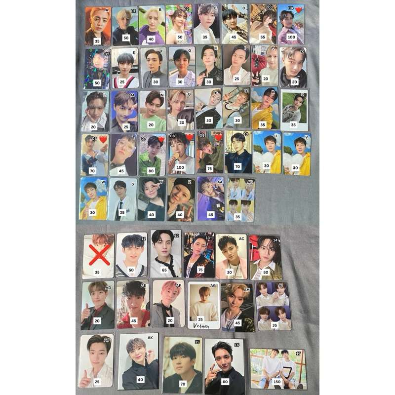 Jual [part 1] seventeen photocard official scoups jeonghan joshua jun hoshi wonwoo woozi the8 ...