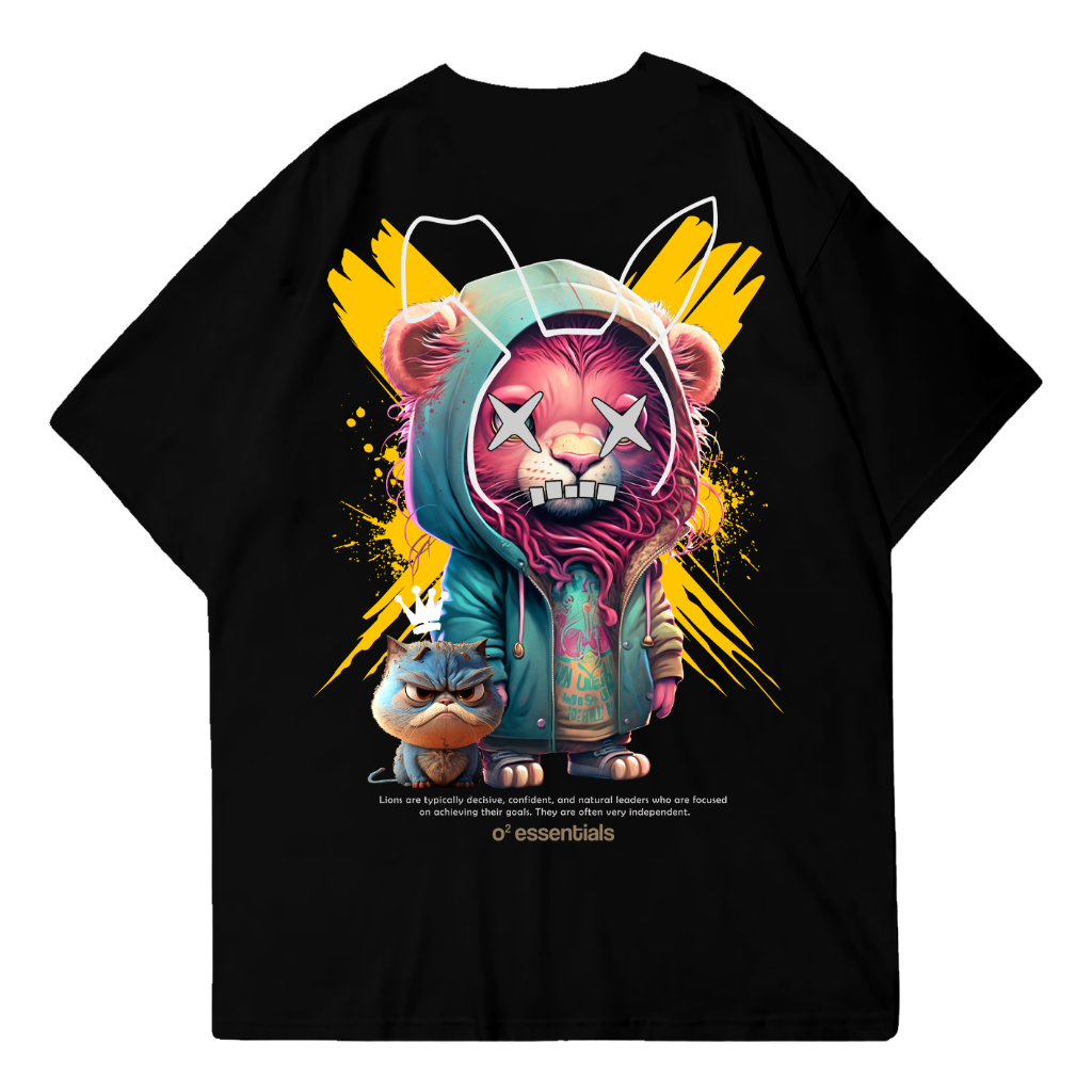 Jual O2 Essentials Kaos Oversize Premium Pria dan Wanita - Lion X ...