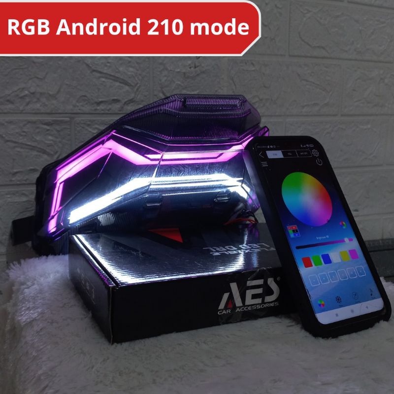 Jual Stoplamp Lazy Vario 160 RGB Android 210 Mode | Shopee Indonesia
