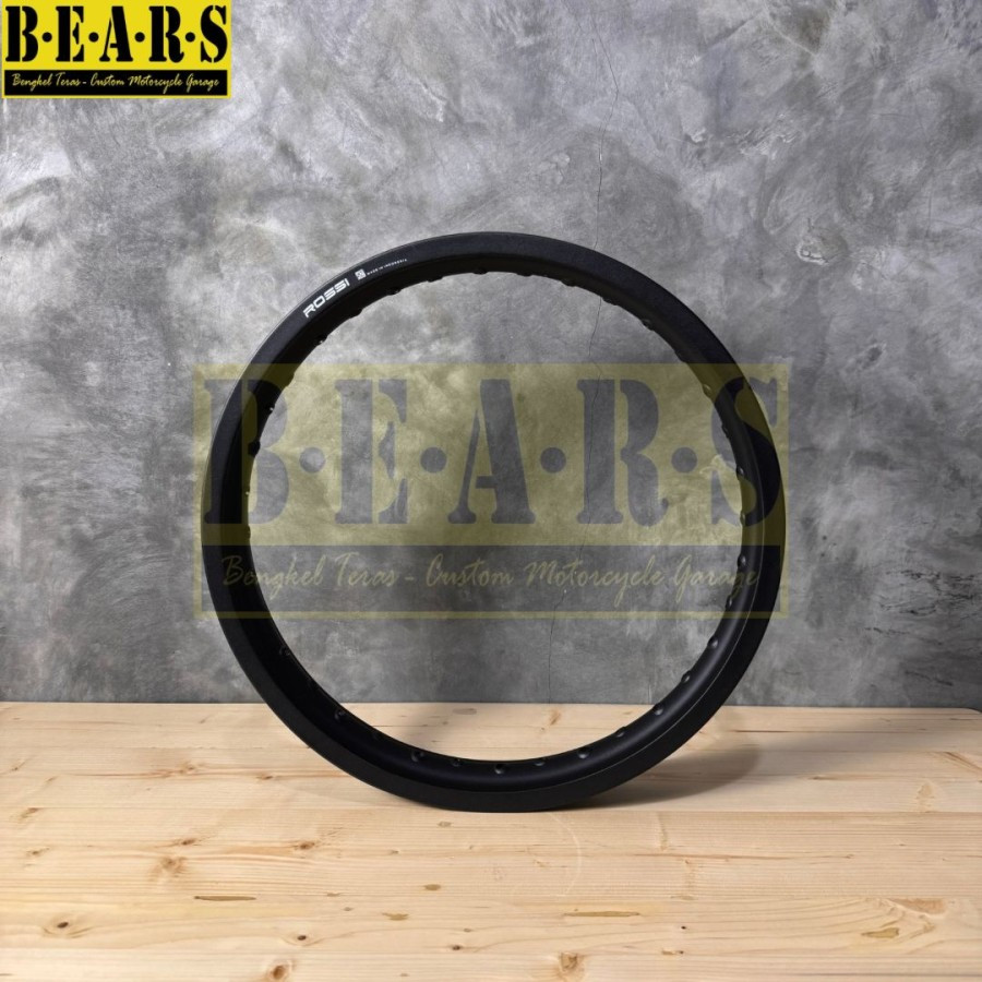 Jual Velg Motor Modifikasi Almunium Rossi Black Ring 18 Kawasaki W175 ...
