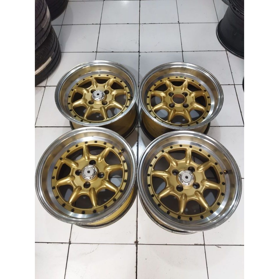 Jual Velg Mobil Bekas Vios Swift March Racing Komo R15 4x100 | Shopee ...