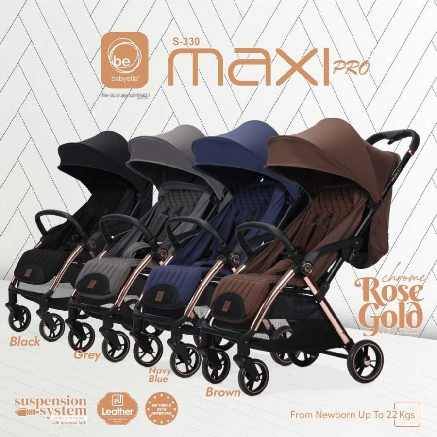 Jual Baby Elle Stroller Maxi Pro S-330 / Kereta Dorong Bayi Cabin Size ...
