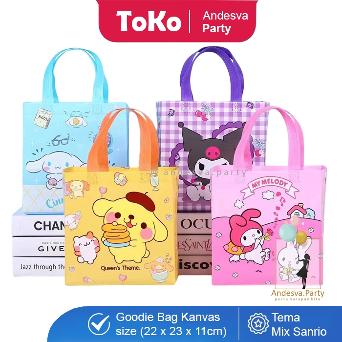 Jual Goodie Bag My Melody HBD Sanrio / Tas Souvenir Ulang Tahun Anak My ...