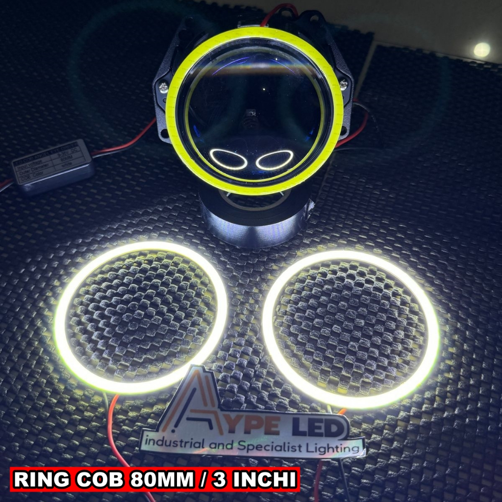 Jual RING COB / AE COB ANGEL EYES 80MM 70 MM 2,5 / 3 INCHI PNP WHITE ...