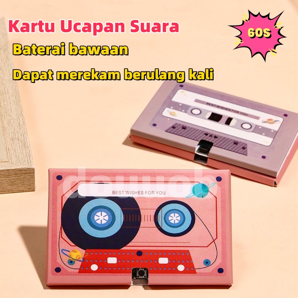 Jual 60 detik untuk merekam Suara Kartu Ucapan Suara Gift Card Voice Record Kartu Audio ...