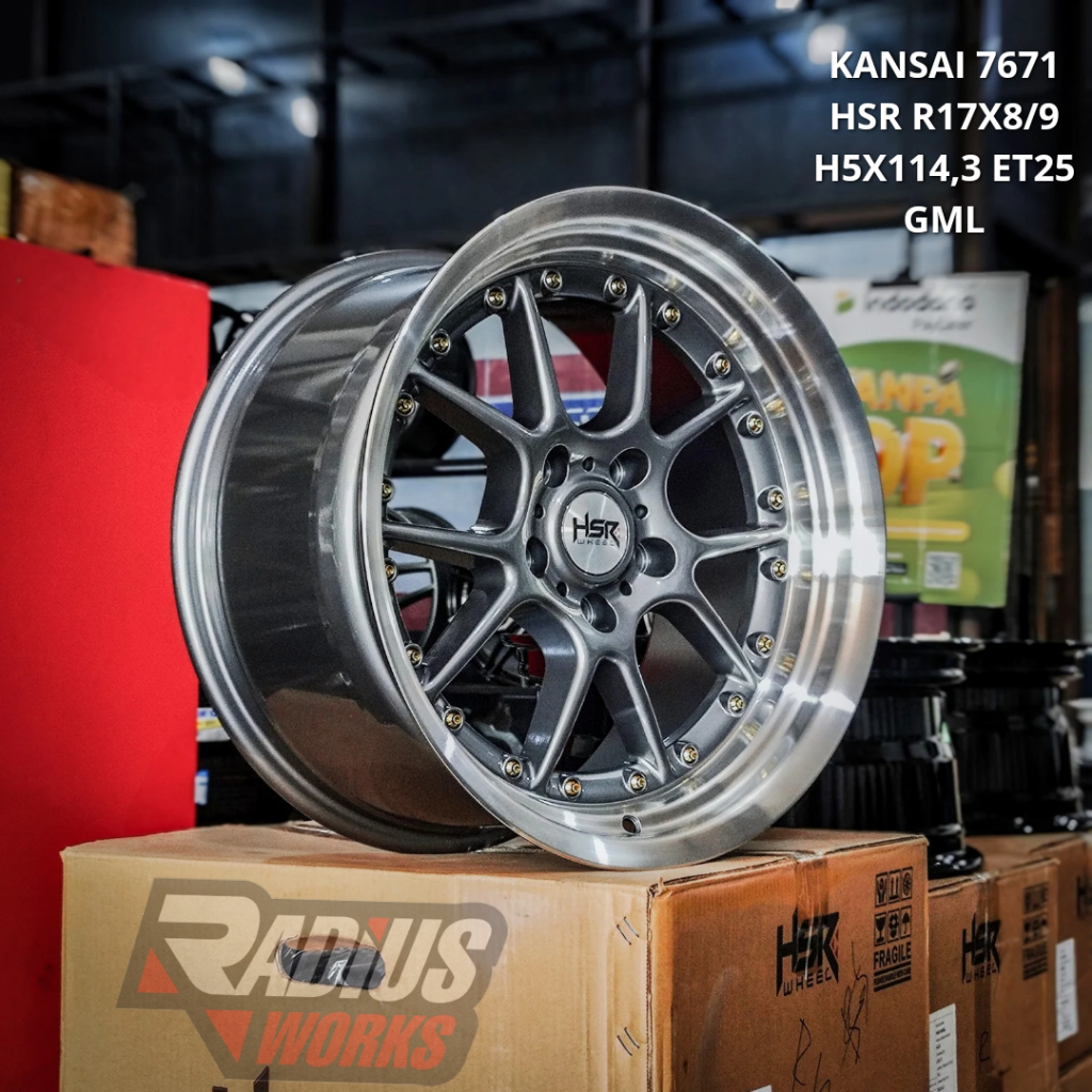 Jual Velg mobil R17 hsr kansai 5x114 untuk innova hrv civic xpander ...
