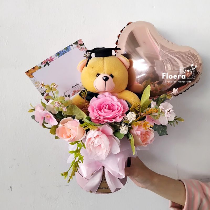Jual Bisa Kirim Hari ini BLOOM BOX Karangan Bunga boneka wisuda murah ...