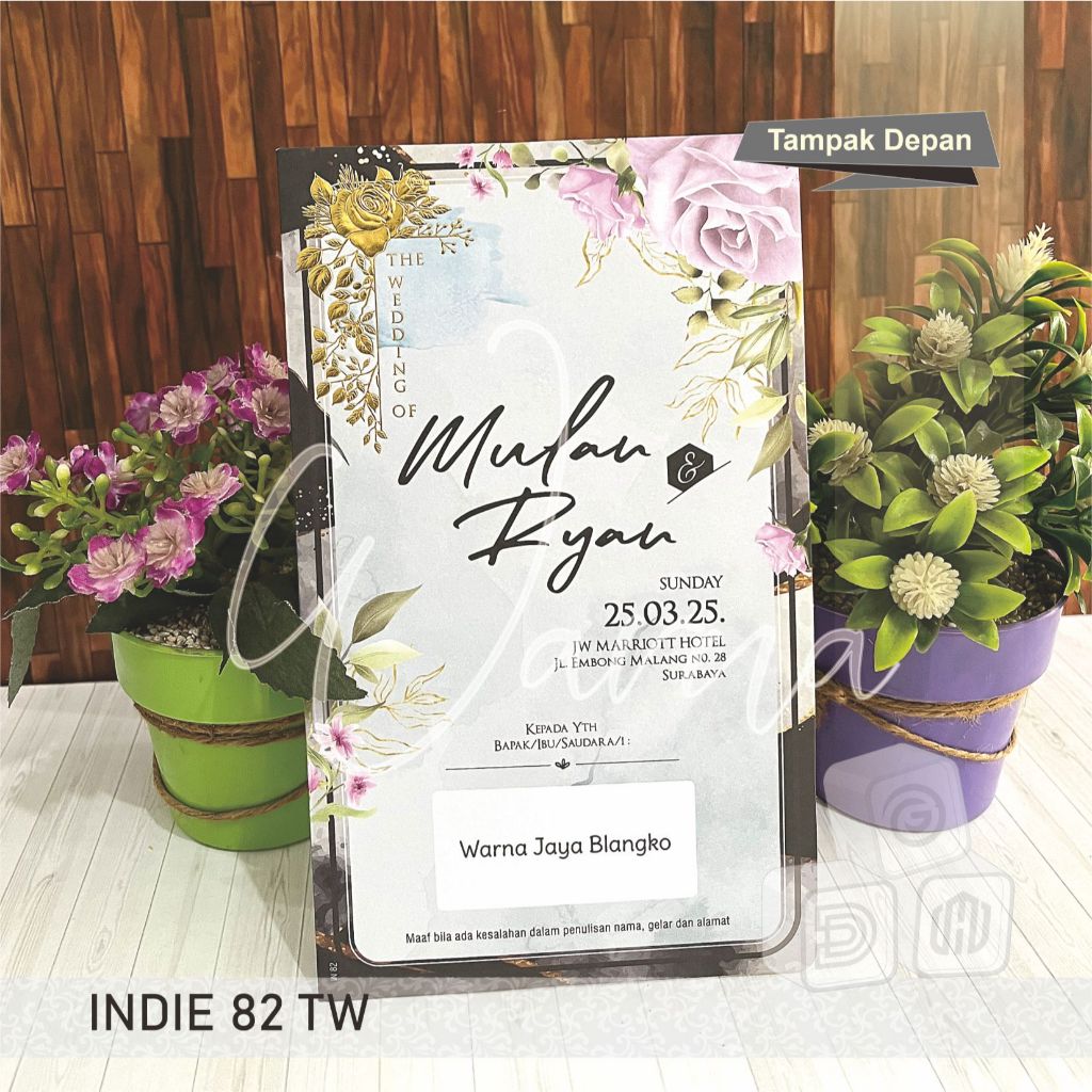 Jual Blangko Undangan JAVA INDIE 82 TW / Undangan Blangko / Kertas ...