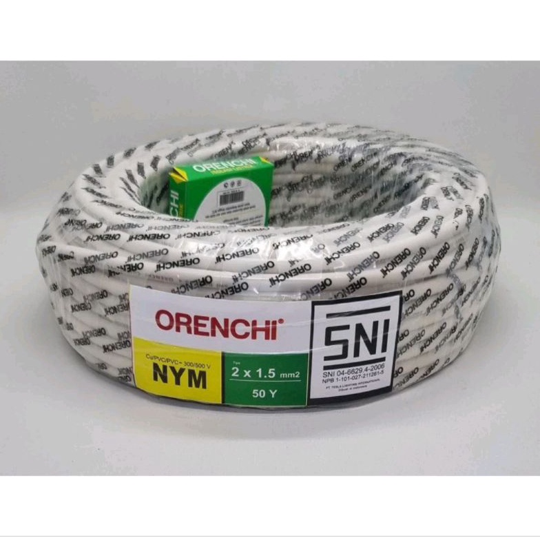 Jual KODE A72I Kabel listrik NYM 2x15 SNI tembaga Orenchi instalasi ...