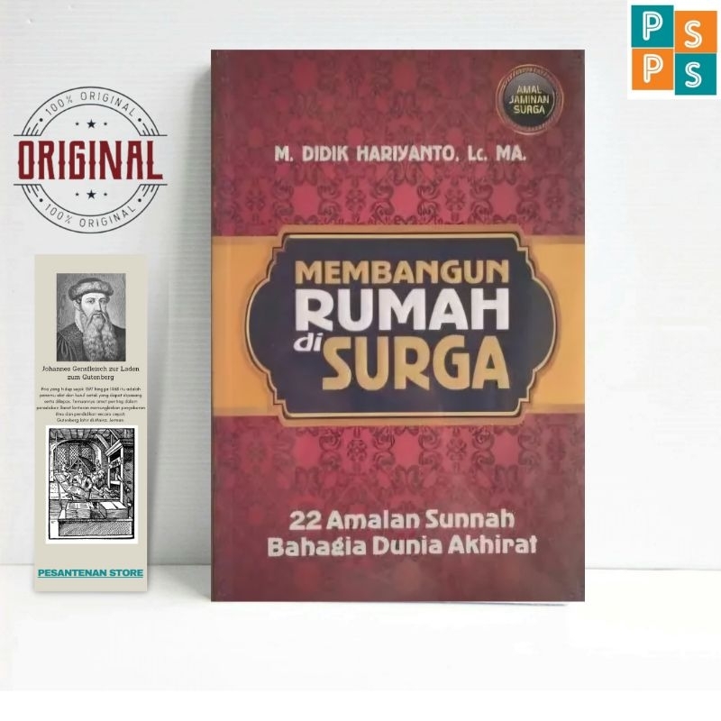 Jual BUKU ORIGINAL BUKU MEMBANGUN RUMAH DI SURGA . 22 AMALAN SUNNAH ...