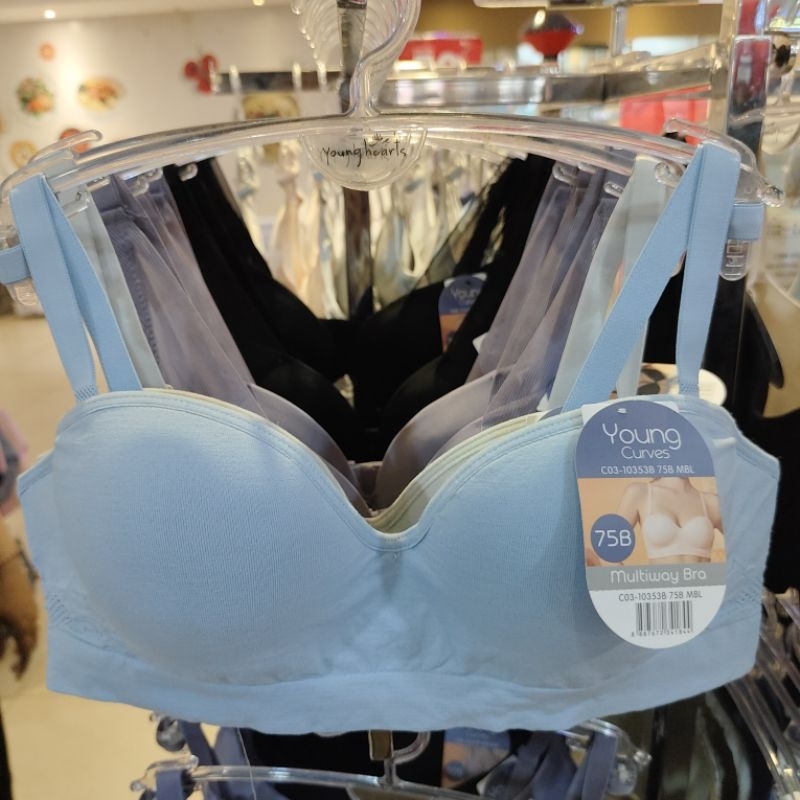 Jual Young curves bra rib seamless tanpa kawat model 1/2 cup (C03-10353 ...