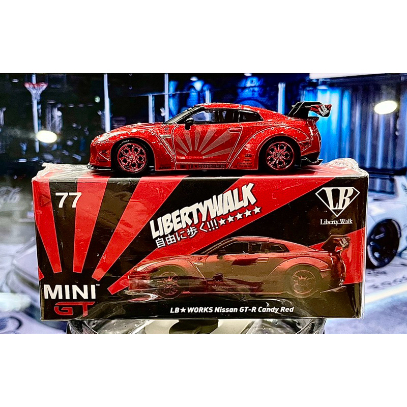 Jual MINI GT 77 - LB Works Nissan GTR R35 Candy Red | Shopee Indonesia