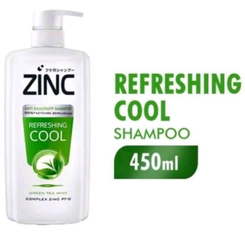 Jual Zinc Shampoo Refreshing Cool 450 Ml - Shampo | Shopee Indonesia
