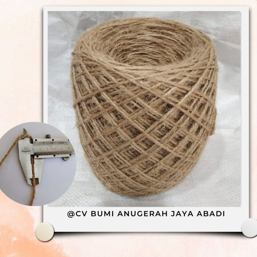Jual 2ply ±500 meter Benang BESAR Tali Goni, Tali Rami, Jute, Tali ...