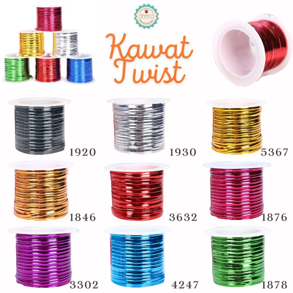 Jual ANEKA - Tali Pengikat Kawat Twister Paking Warna / Twist Wire Tie ...