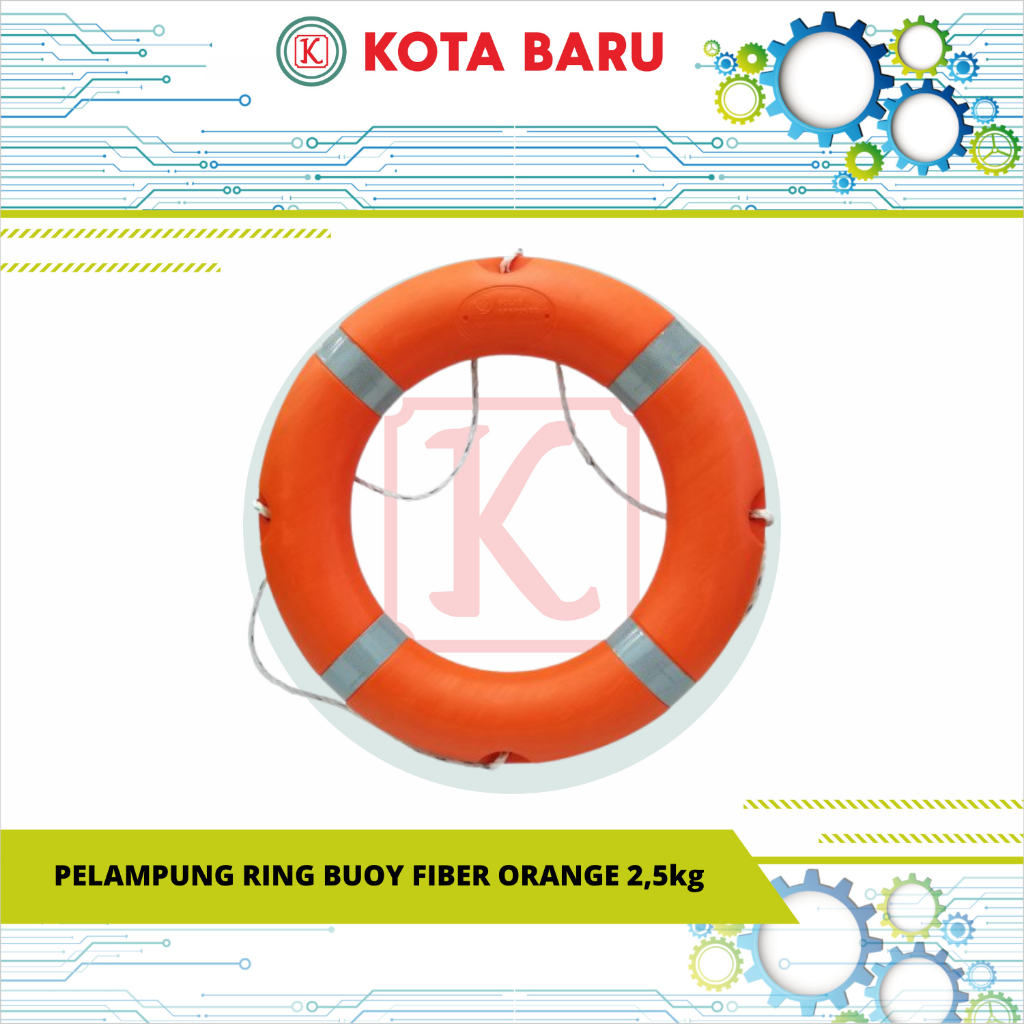 Jual PELAMPUNG RING BUOY FIBER ORANGE 2,5kg | Shopee Indonesia