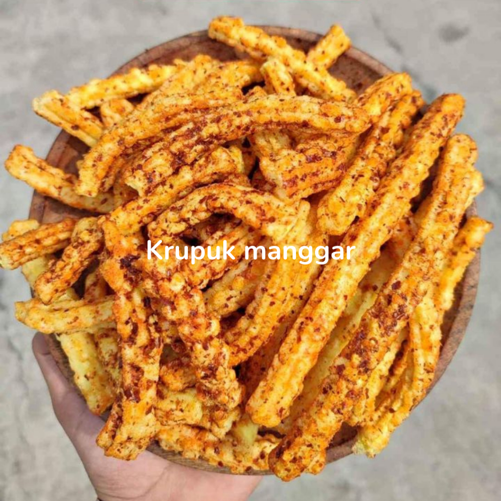 Jual SALE Krupuk kerupuk manggar kerupuk manggar pedas krupuk manggar ...