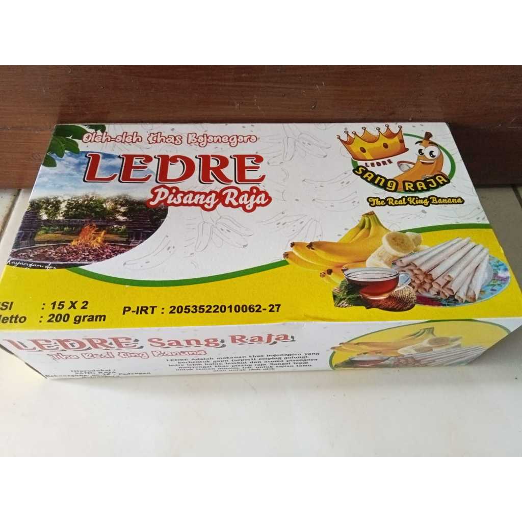 Jual Cemilan Snack manis Ledre Pisang Raja khas padangan | Shopee Indonesia